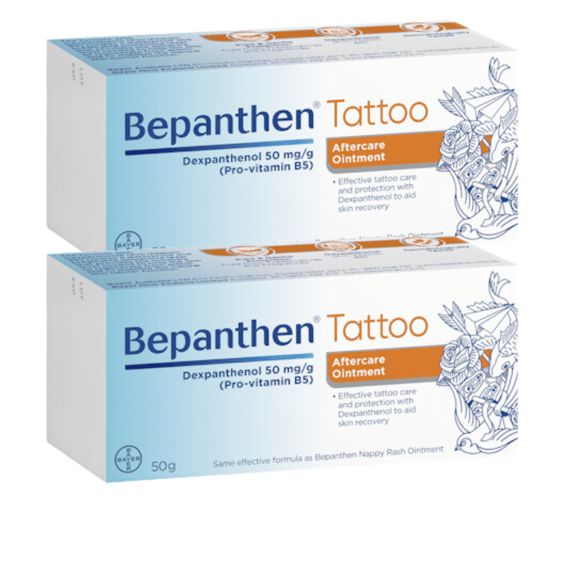 Bepanthen Tattoo Aftercare Ointment 50g - Pro Vit B5, 2 Pack