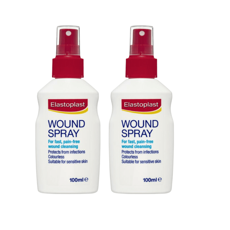 2x Elastoplast Wound Spray - Pain-Free, Sensitive, 100ml